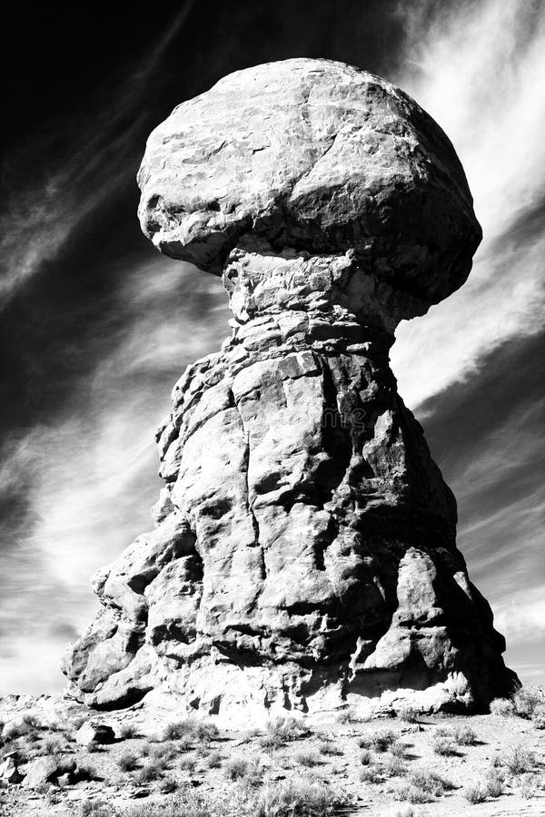 Balanced Rock stock image. Image of sandstone, black - 11195603