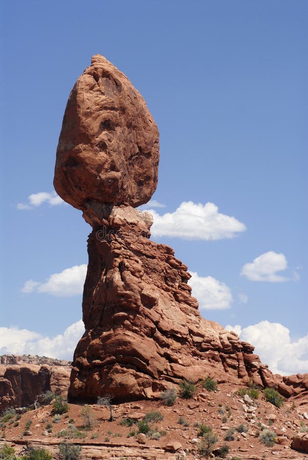 Balanced rock stock image. Image of landforms, arid, national - 13504303