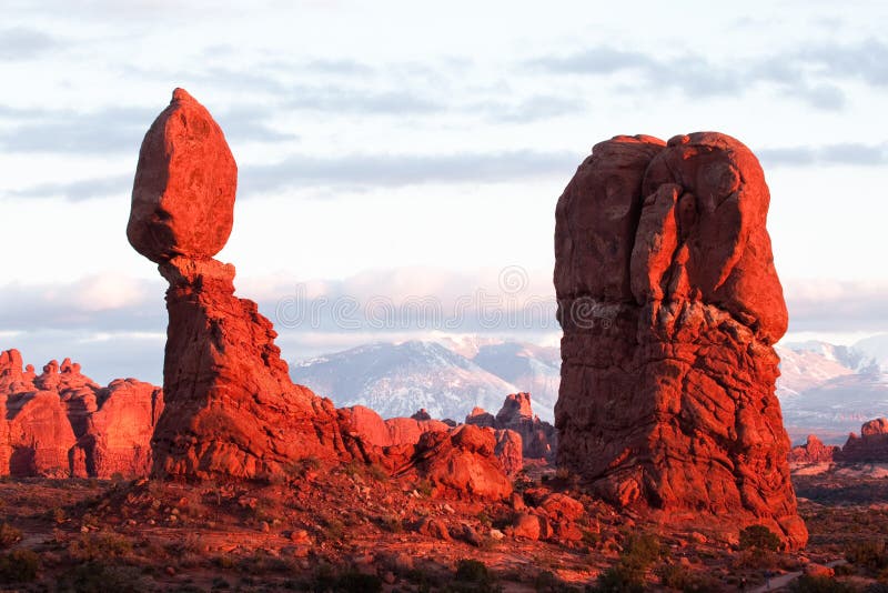 Balanced Rock,glen Canyon National Park,arizona Stock Photo - Image of ...