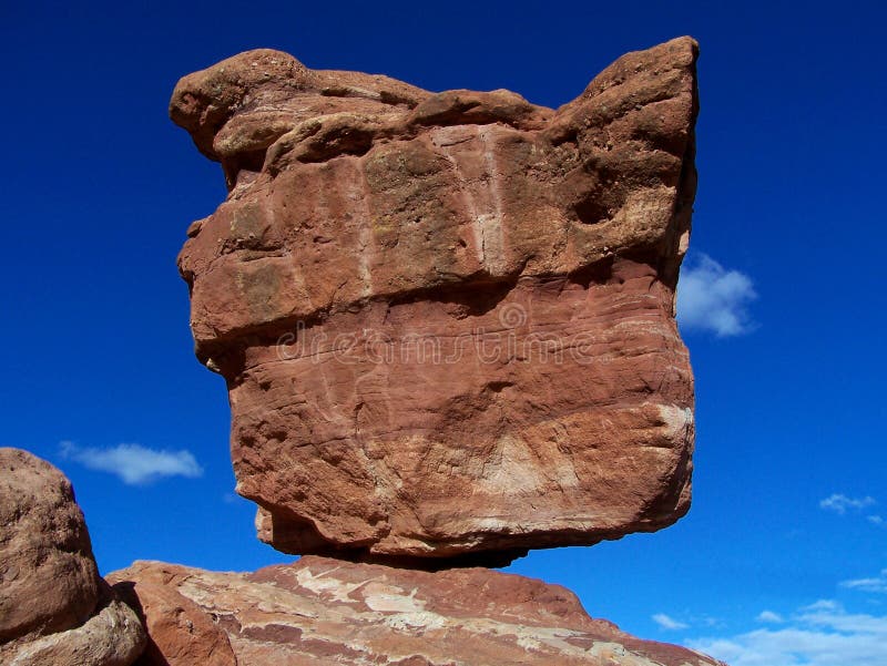 Balanced Rock stock photo. Image of rock, clouds, scenery - 5345288