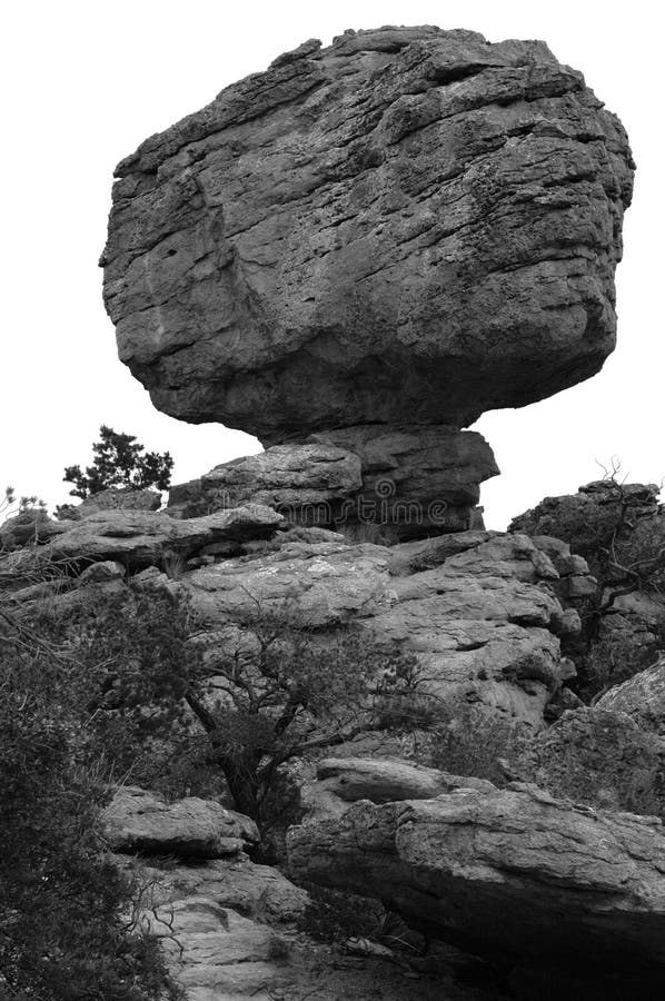 Balanced rock stock image. Image of hill, danger, teetering - 919575