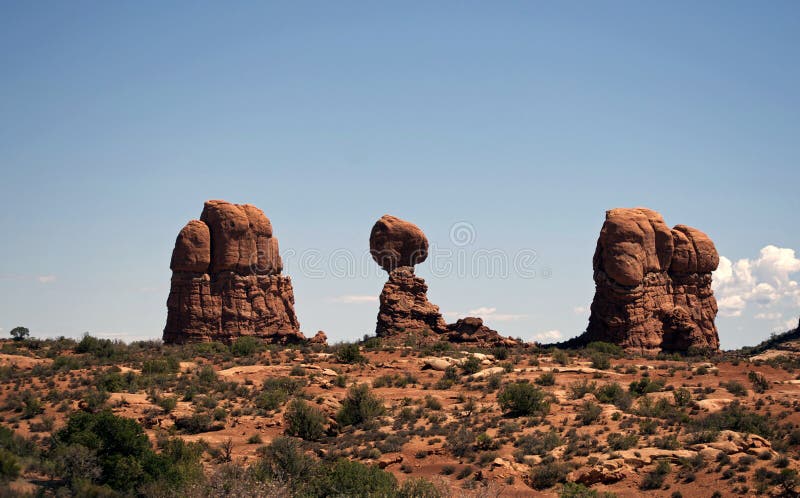 Chimney Rock, New Mexico Rock Formation Stock Image - Image of mexico ...