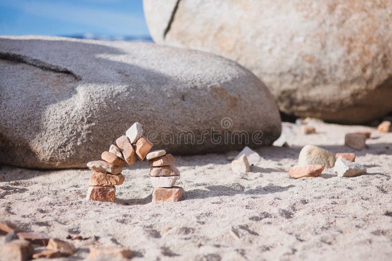 Balanced rock art on beach stock image. Image of tahoe - 60851305