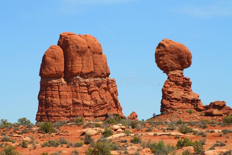 Balanced Rock (UT 01975 stock image. Image of balanced - 172825695
