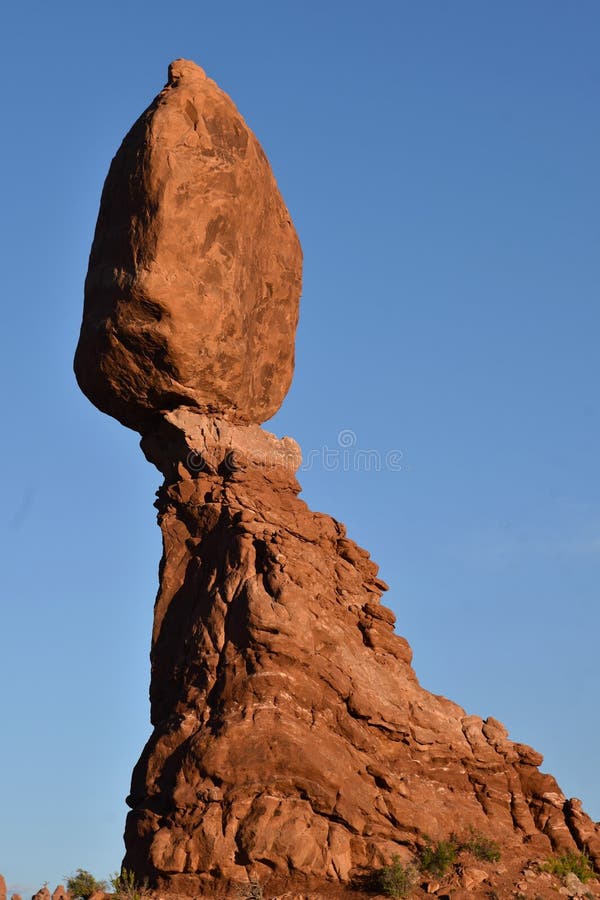Balanced Rock in Utah stock image. Image of arches, rock - 299007973