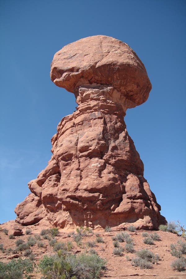 Balanced Rock, Utah stock photo. Image of geology, canyonlands - 105049940