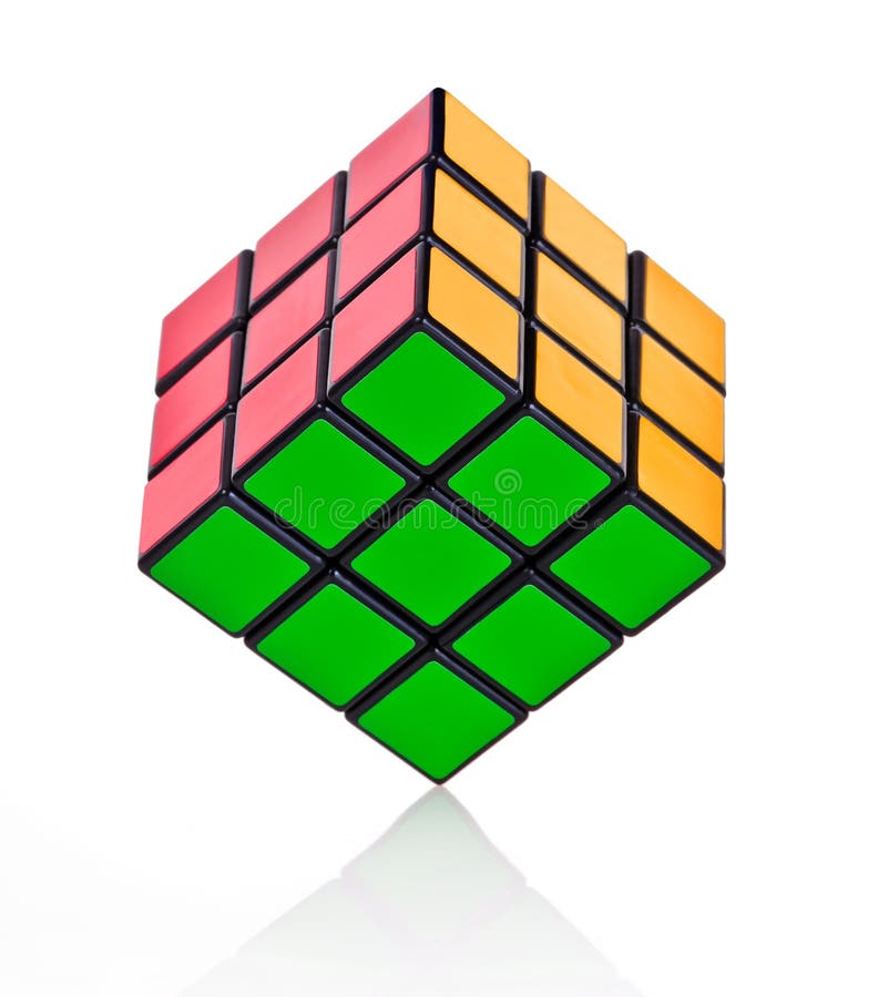 Balanced RubikÂ´s cube editorial image. Image of colors - 18579900