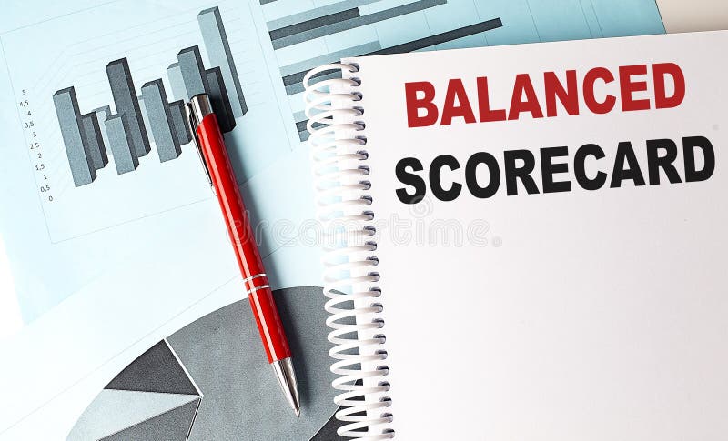 BALANCED SCORECARD Text Written on a Paper Clipboard on Laptop Stock ...