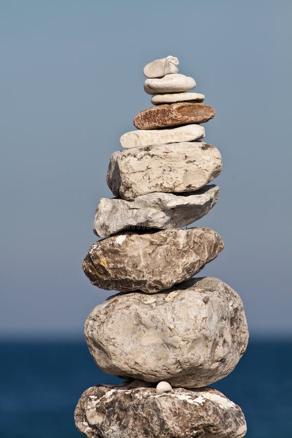Granite Rock Stone Stack Formation Stock Photo - Image of formation ...