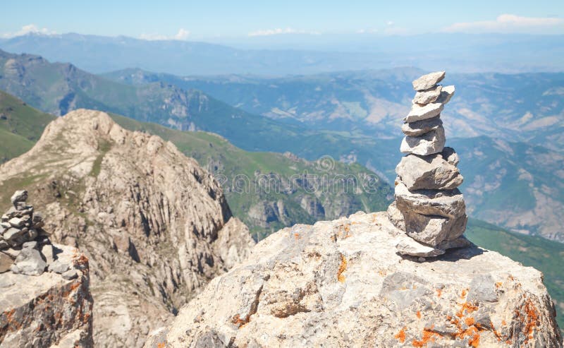 Balanced Stack of Stone in Nature Stock Photo - Image of stack, symbol ...