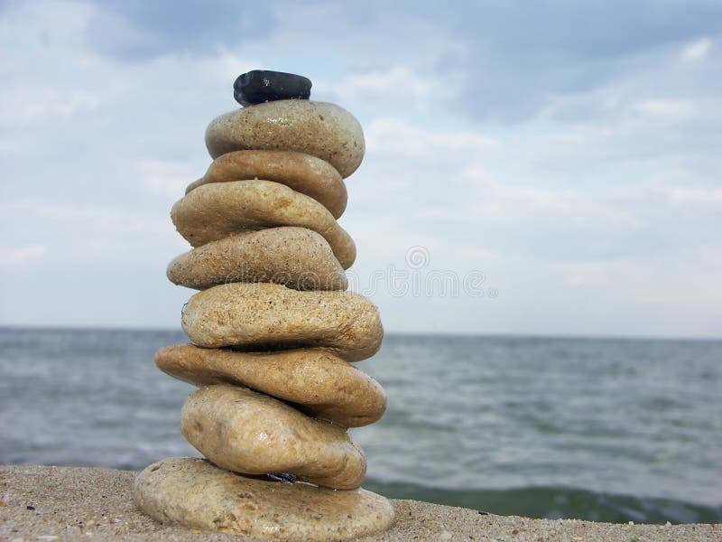 Balanced stones stock image. Image of balance, spirit - 1234493
