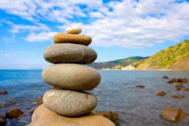 Balanced stones stock image. Image of stack, outdoor - 16794437