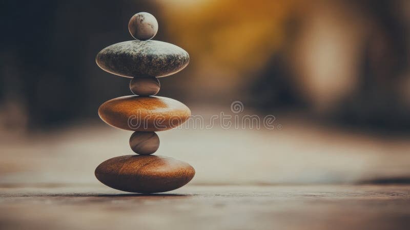 Balanced Stones Finding Serenity in Simplicity a Stack of Smooth Stones ...