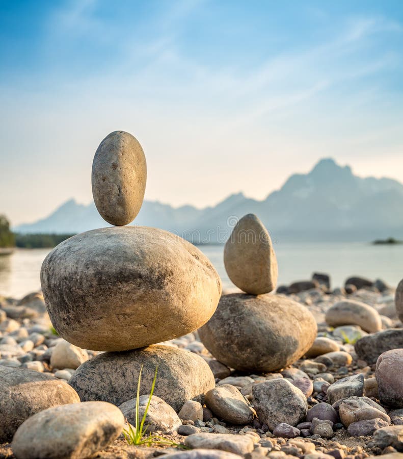 Balanced Stones stock photo. Image of harmony, peace - 58580480