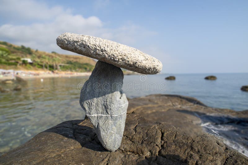 Stone Balance stock photo. Image of italia, nature, philosophy - 329337572