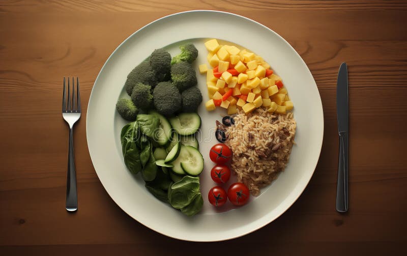 Balanced Vs. Imbalanced Meal Comparison Stock Illustration ... Balanced Vs. Imbalanced Meal Comparison Stock Illustration ...
