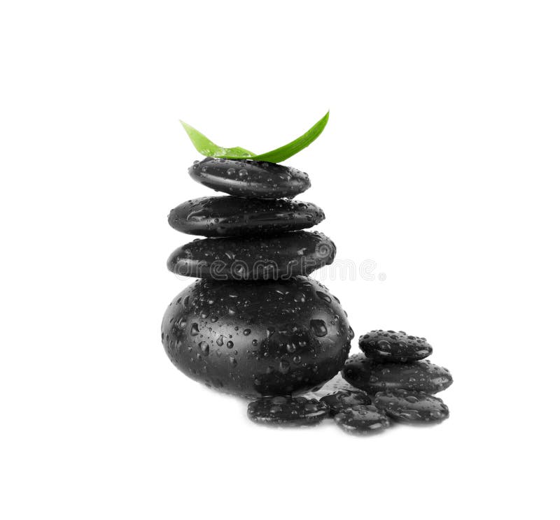 Balanced Zen Stones On White Background Stock Photo - Image of peace ...