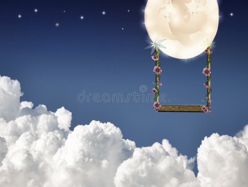 Balanceo en la luna stock de ilustración. Ilustración de cielo - 15803198
