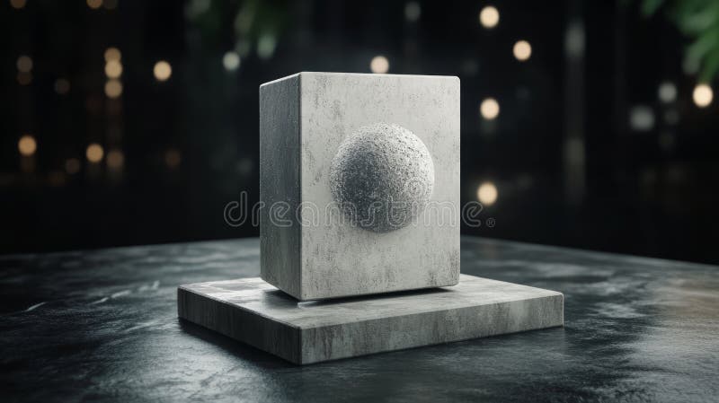 Balancing Act, Concrete Block and Sphere a Study in Stability Contrast ...