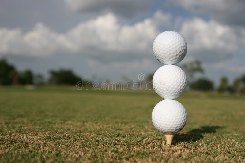 Hitting the ball. stock photo. Image of golfers, golf - 1000488