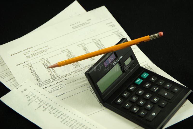 Balancing bank statement stock photo. Image of reconcile - 1896576