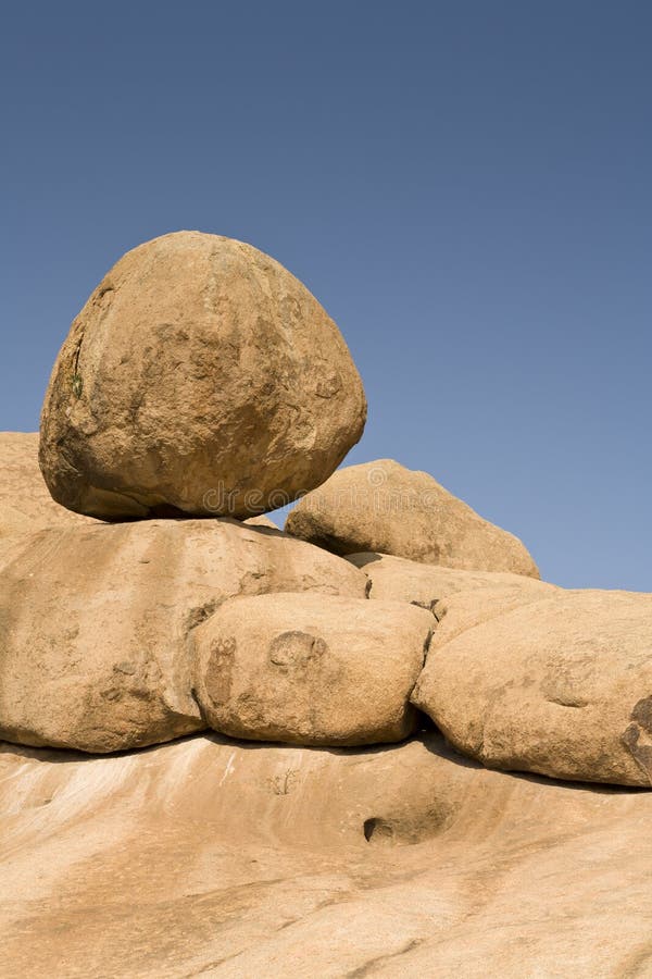 Balancing Boulder stock image. Image of spitzkop, namibia - 14825949