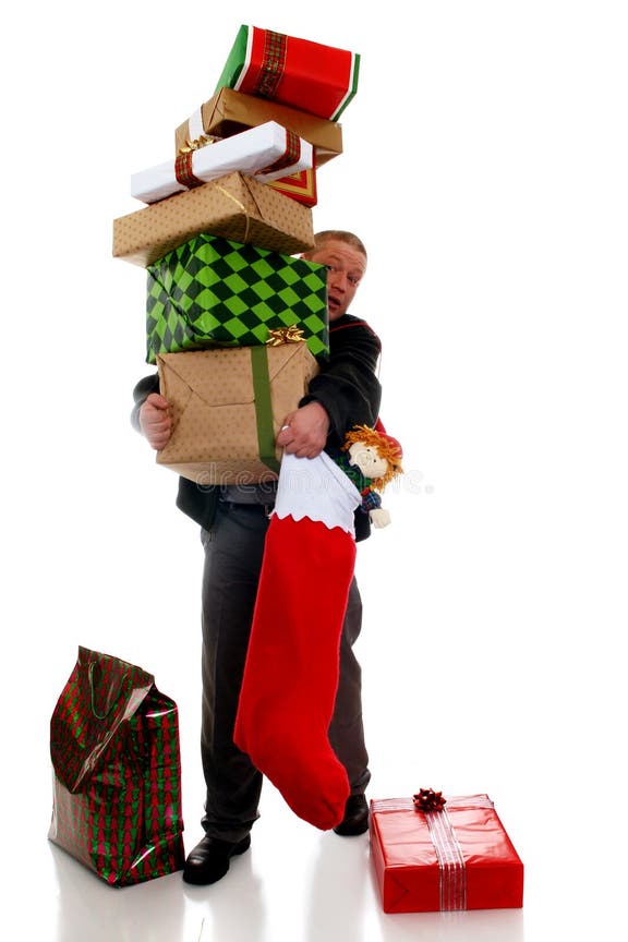Balancing Christmas stock photo. Image of balancing, carrying - 7139834