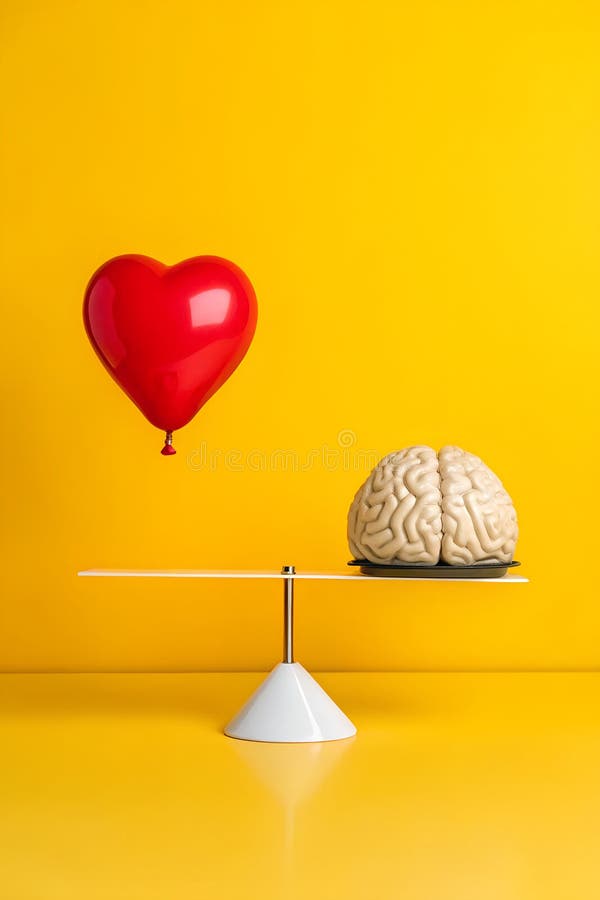 Balancing Emotions and Intellect with a Heart Shaped Balloon and a ...