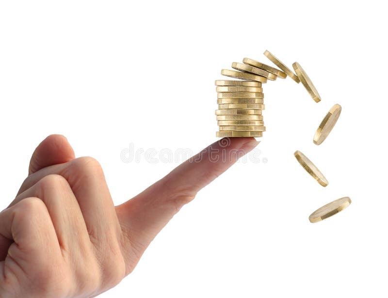 Balancing the finances stock photo. Image of finance, stack - 1125630