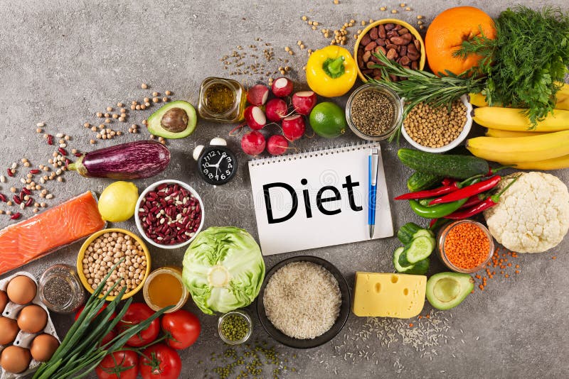 Balancing Food in Diet Planning Stock Image - Image of spinach ...