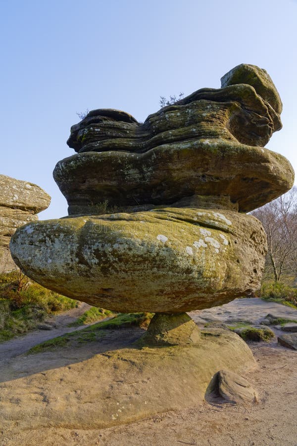 A Balancing Gritstone Rock Called the Idol in Yorkshire Editorial ...