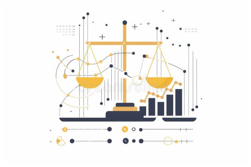 Balancing Growth and Equity, a Visual Representation Stock Photo ...