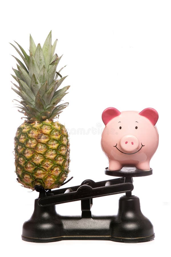Balancing Healthy Eating and Saving Money Stock Photo - Image of ...