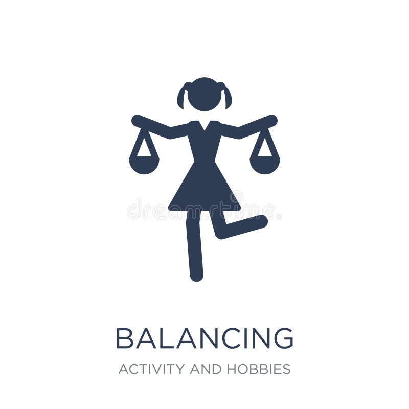 Balancing Icon. Trendy Balancing Logo Concept On White Background From ...