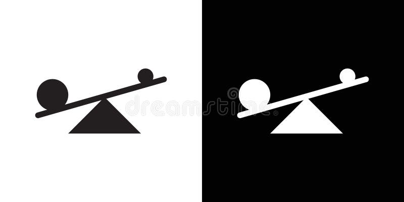 Balancing Icon Vector Flat Thin Line Illustration Stock Vector ...