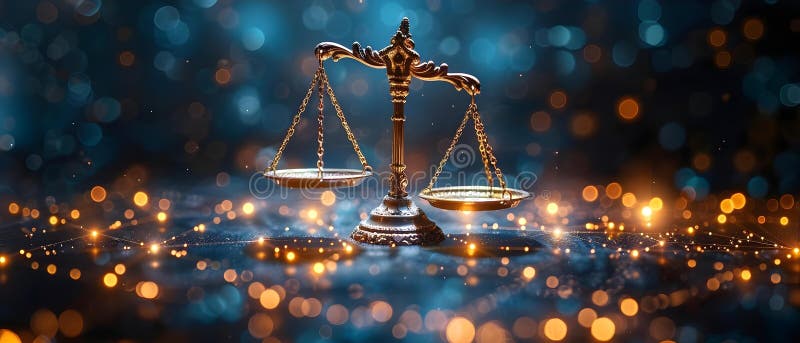 Balancing Justice in the Digital Age. Concept Ethical AI, Online ...