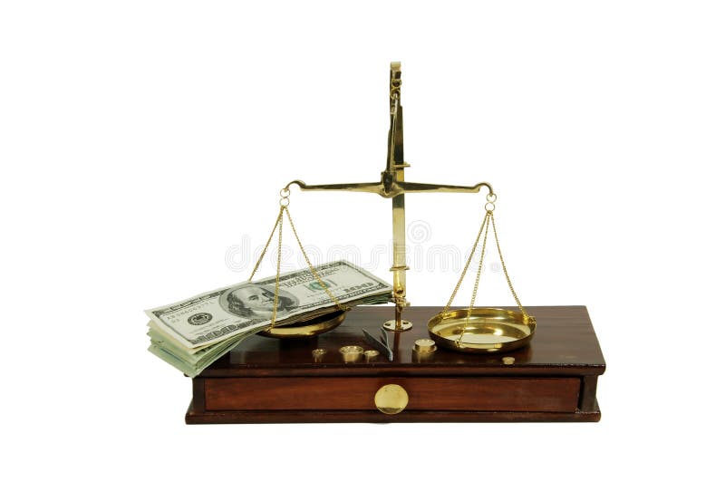 Balancing money stock image. Image of money, compare, decide - 7078947