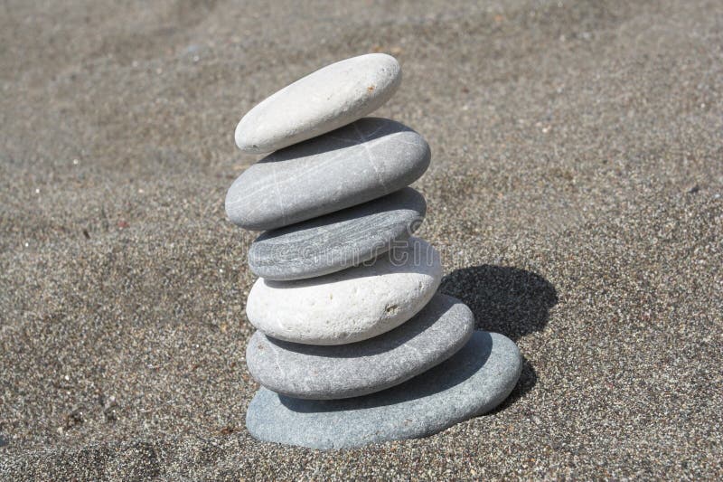 Balancing pebbles stock photo. Image of shui, soft, tranquility - 1948240