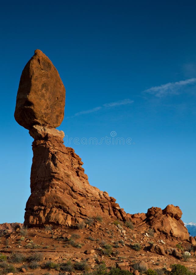 The balancing rock stock image. Image of utah, rock, desert - 28239809