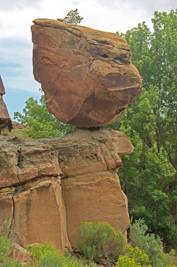 Balancing Rock stock photo. Image of indian, elizabeth - 53997674