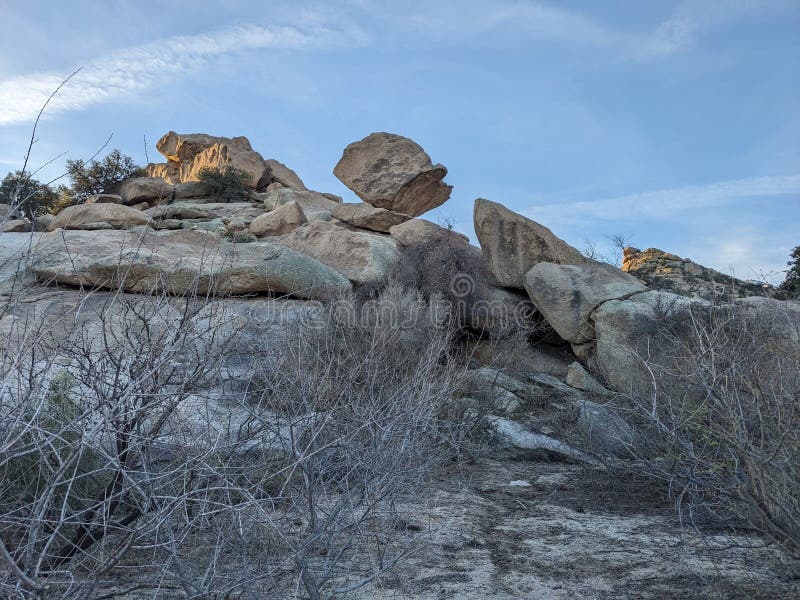Balancing Rock at Indian Bread Rocks Recreation Area Stock Image ...