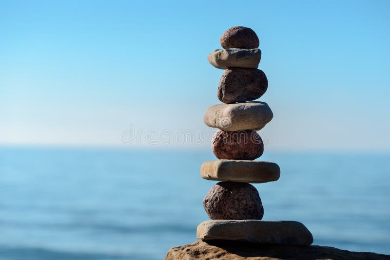 Round and flat stones stock image. Image of group, equipoise - 98856195
