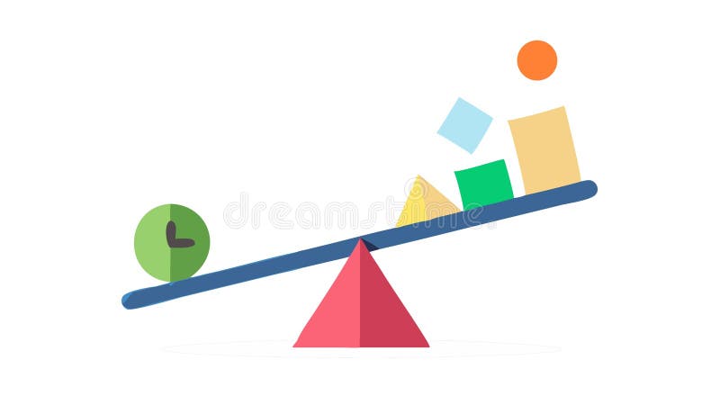 Balancing Scale with Elements. Equilibrium and Decision Making, Vector ...
