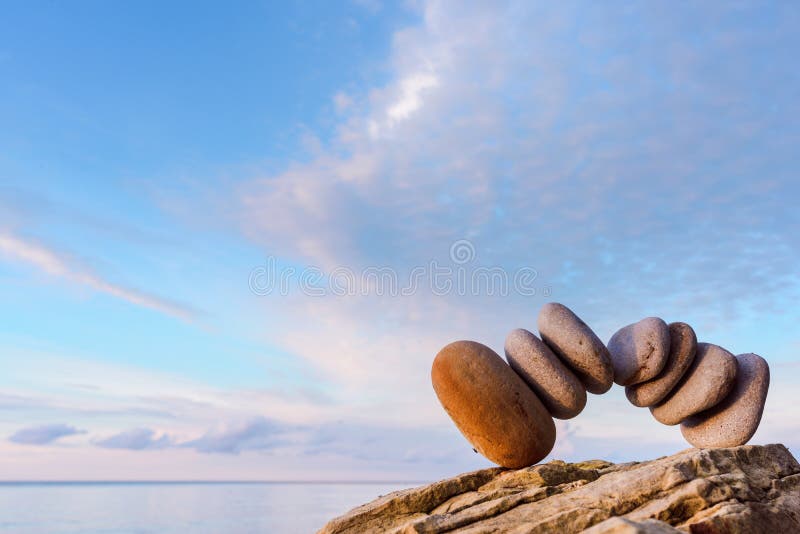 Balancing some of pebbles stock photo. Image of equality - 62919104