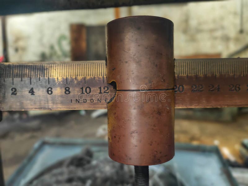 A Balancing Stone on a Large Scale Stock Image - Image of sculpture ...
