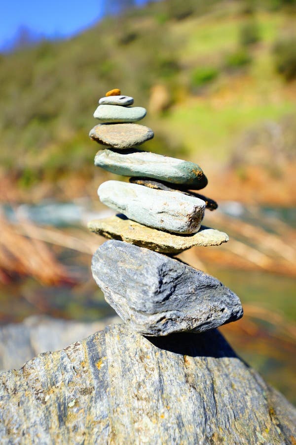 Balancing stones stock photo. Image of holding, contentment - 88661284