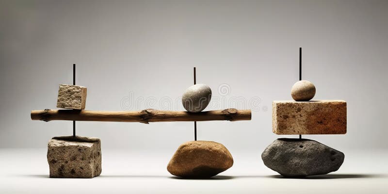 Balancing Stones. Tower of Pebble. Zen Mediation Concept Stock ...