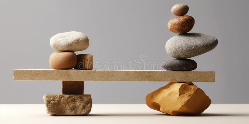 Balancing Stones. Tower of Pebble. Zen Mediation Concept Stock ...