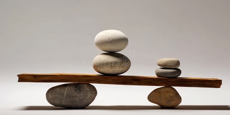 Balancing Stones. Tower of Pebble. Zen Mediation Concept Stock ...