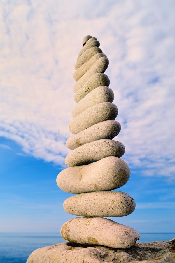 Balancing of stones stock photo. Image of group, cairn - 33406490